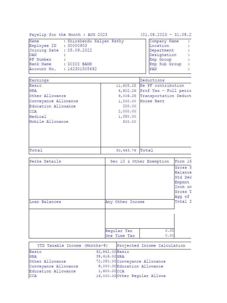 Salary Slip EDIT-JULY | PDF | Tax Deduction | Employee Benefits