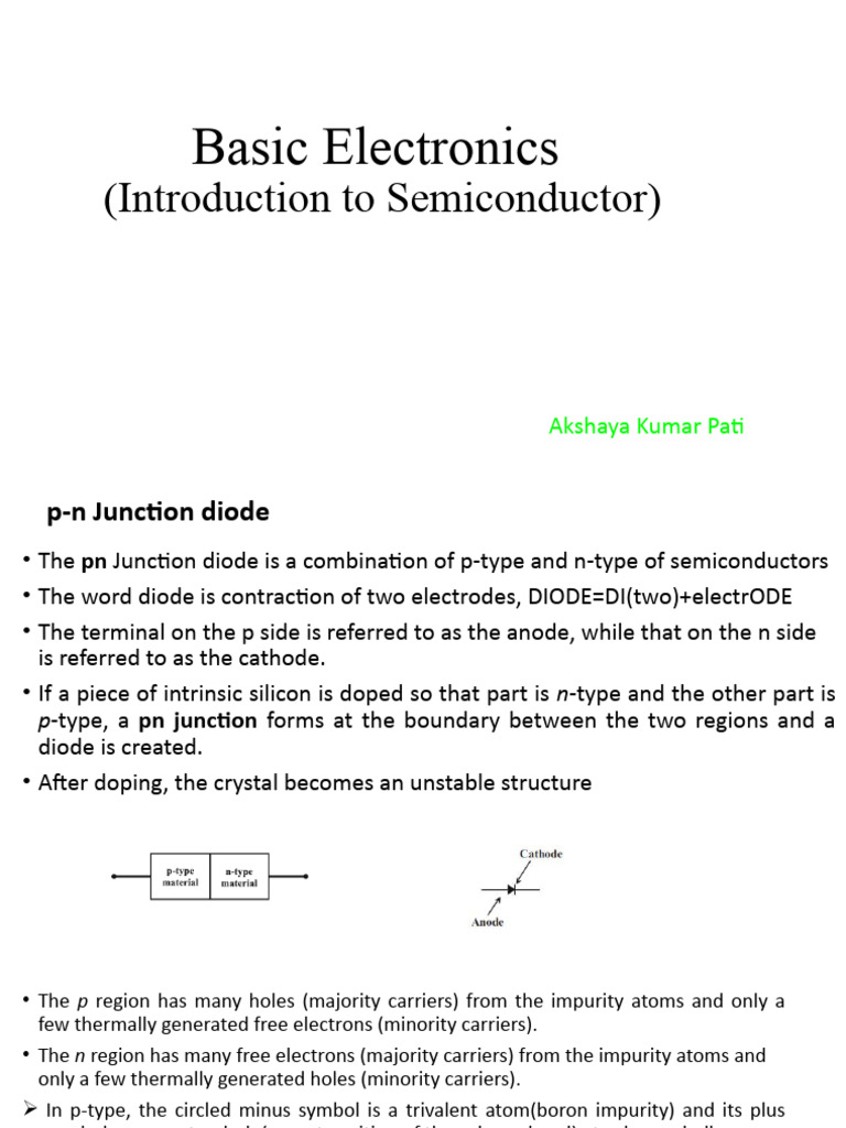 Diode Characteristic, Equation, Equivalent Circuit and Resistance | PDF ...