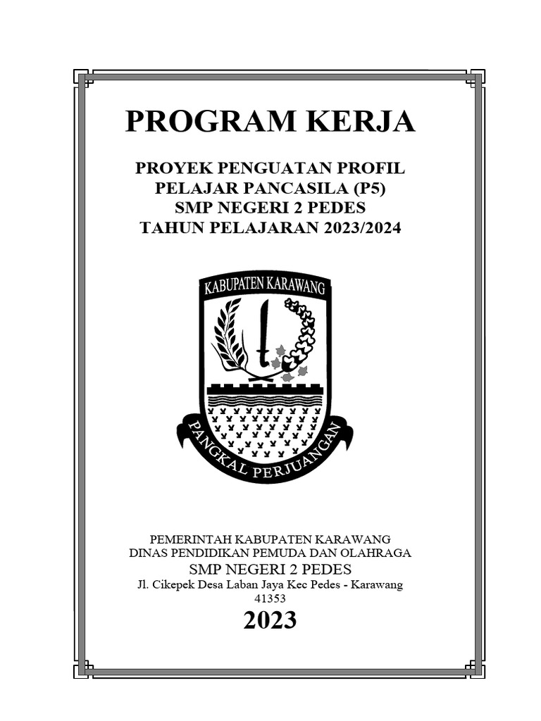 Program Kerja P5 | PDF