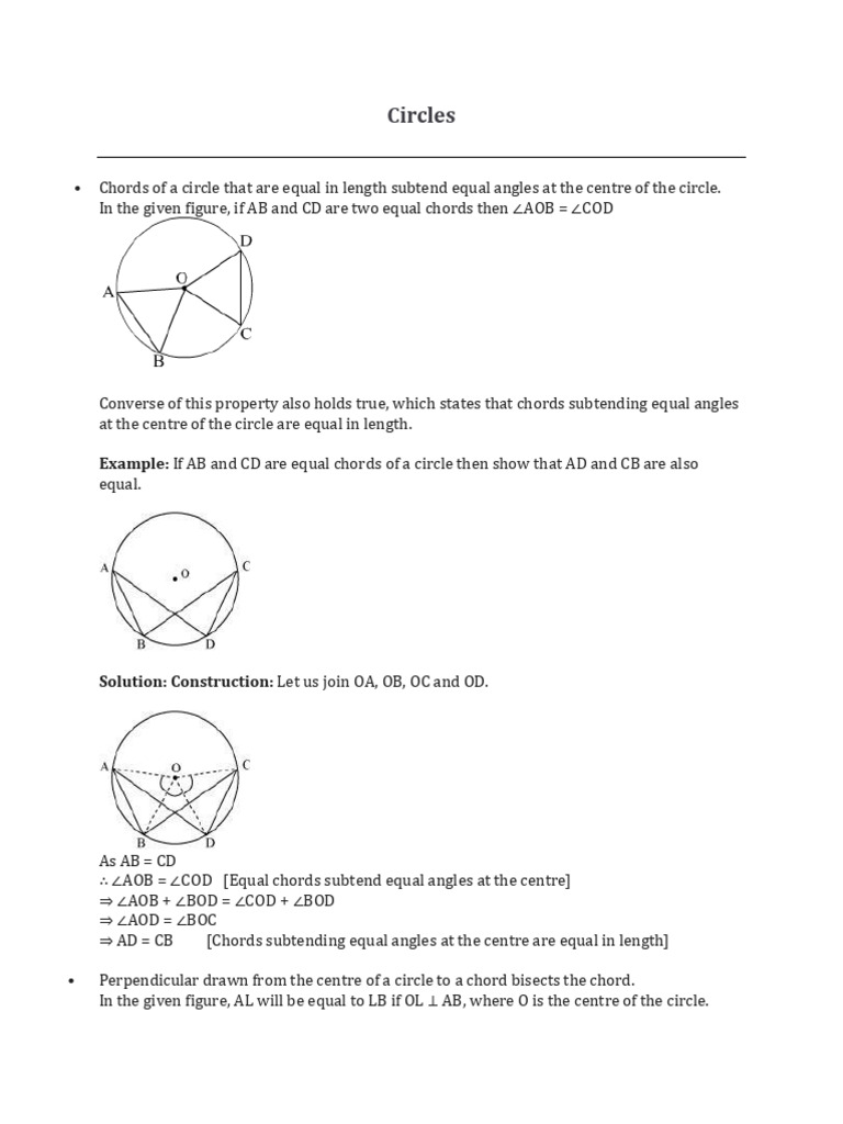 Circles | PDF | Circle | Elementary Mathematics