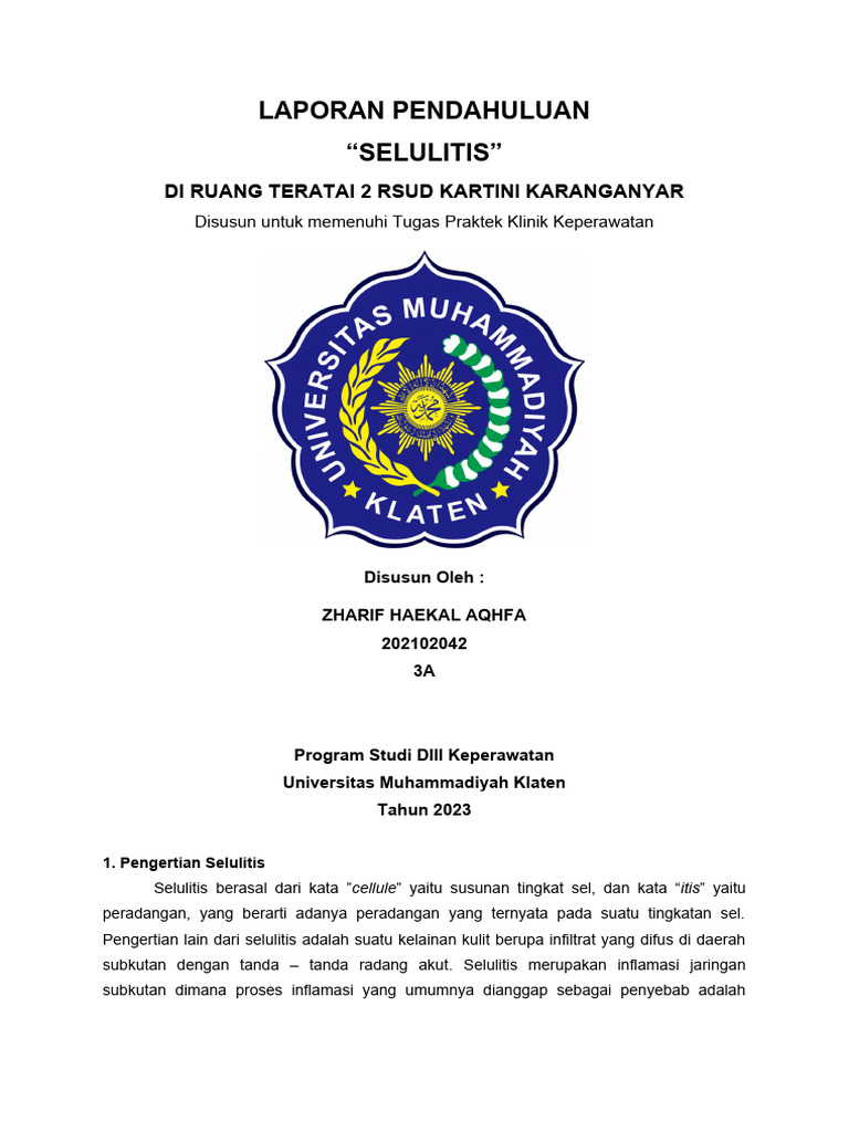 LP Selulitis Docx | PDF