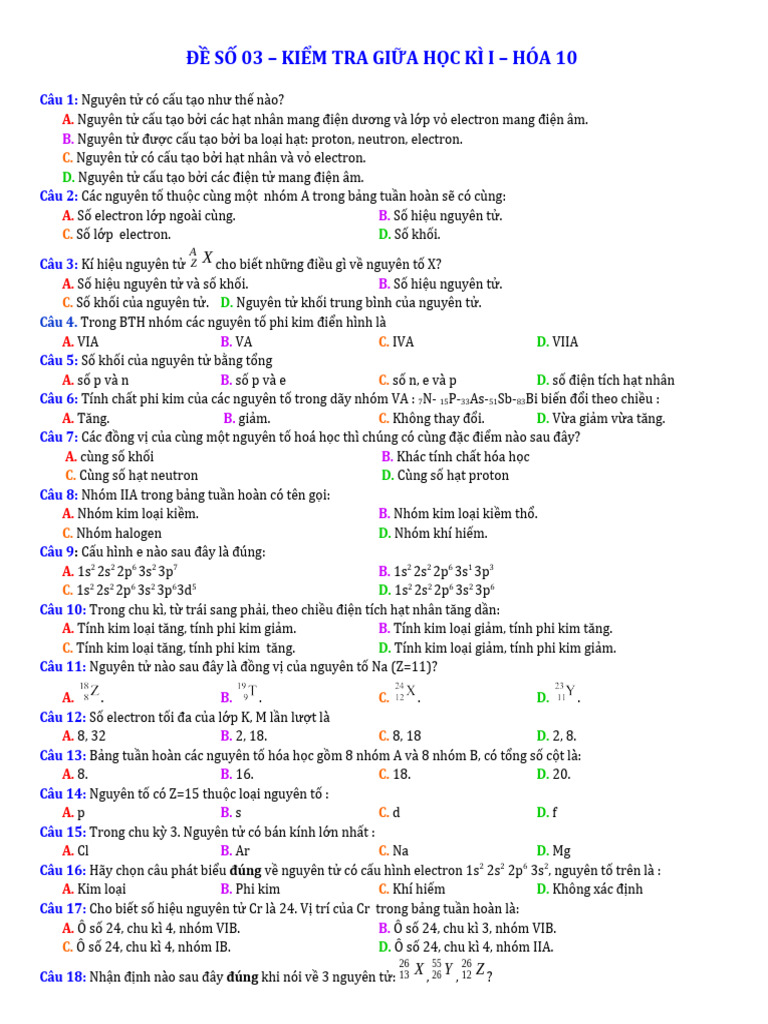 ĐỀ SỐ 03 AZOTA | PDF