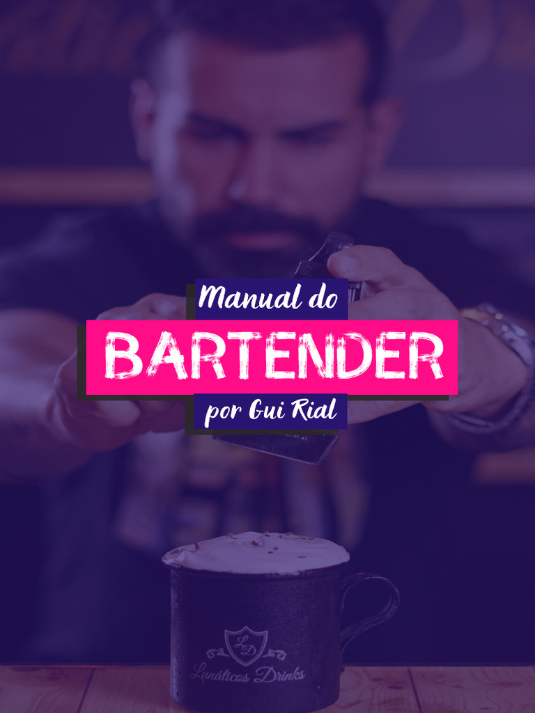 E-Book Manual Do Bartender | PDF | Coquetéis | Barman
