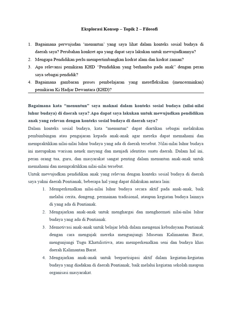 Eksplorasi Konsep - Topik 2 | PDF