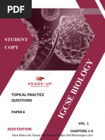 IGCSE 0610 Biology Topical Questions | PDF