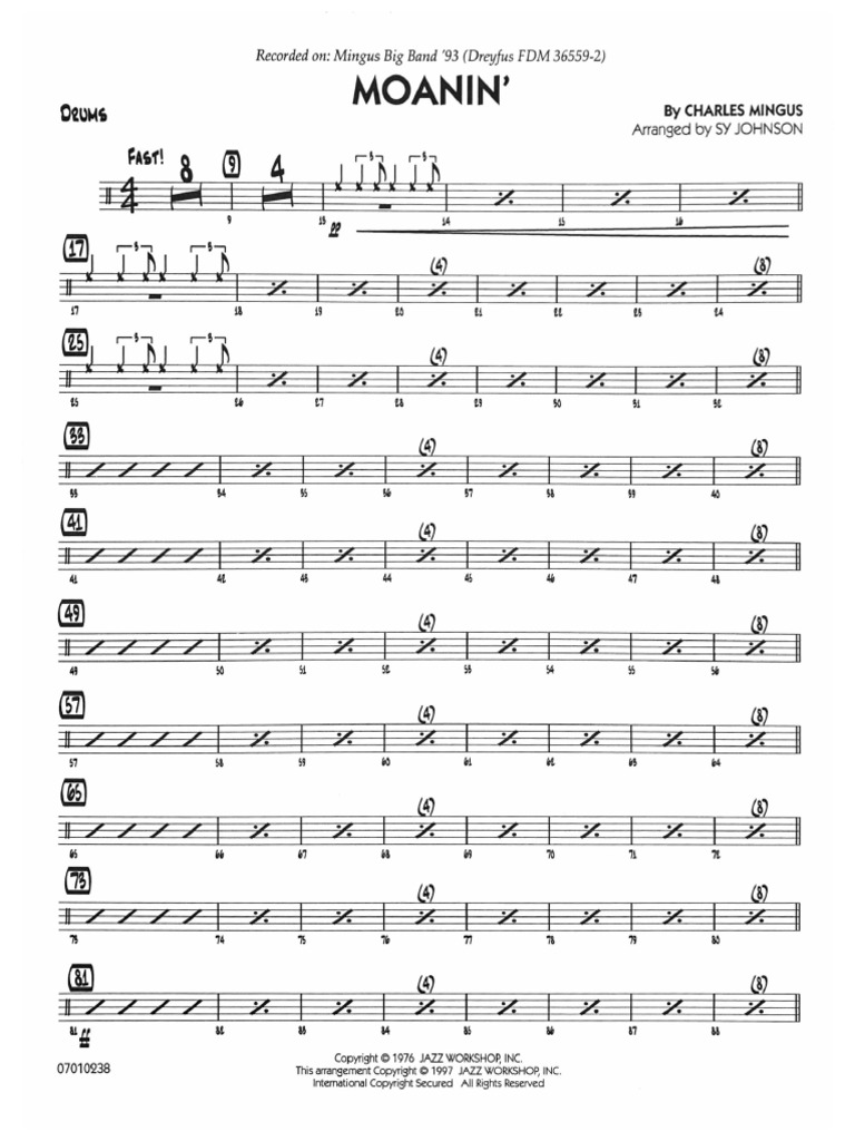 Moanin' Drums | PDF