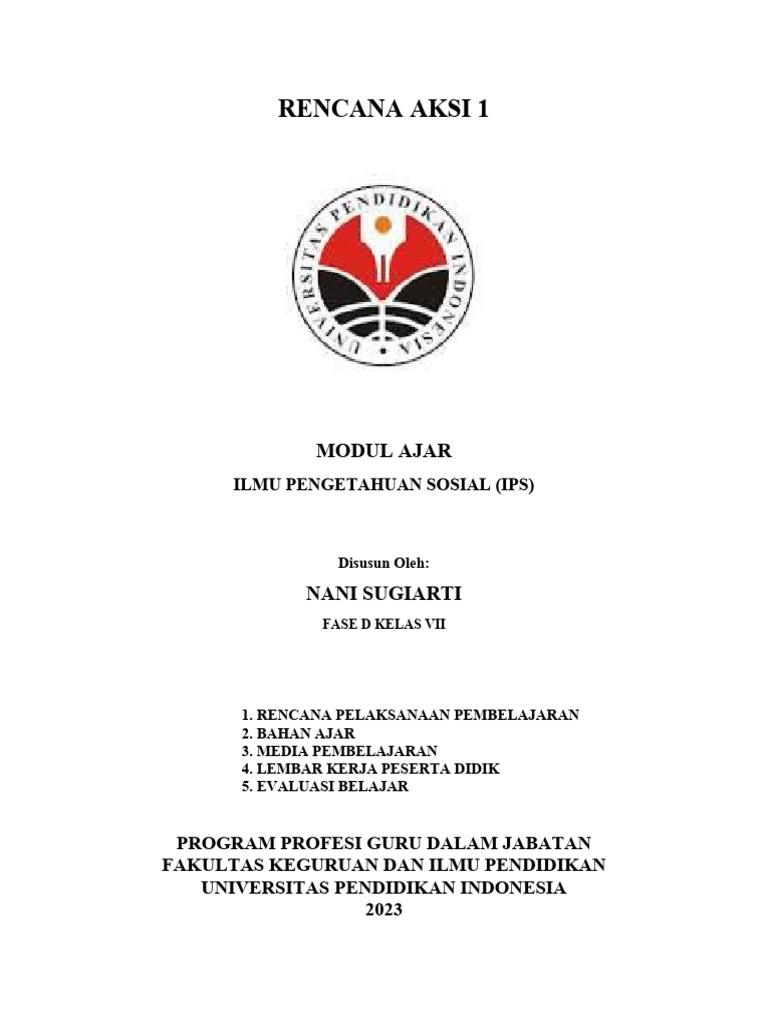 Modul - Ajar PPG Contoh | PDF