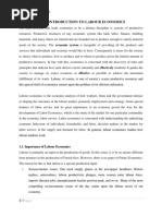 Labour Economics Course Outline and Notes | PDF | Labour Economics ...