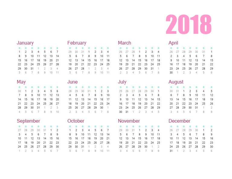 Calendario Anual Sayil DIY | PDF
