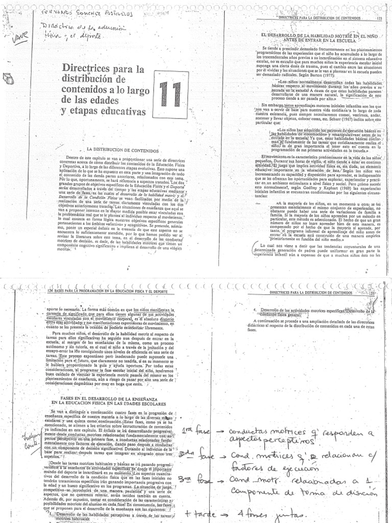 Sanchez Bañuelos - Fases Desarrollo Motor | PDF