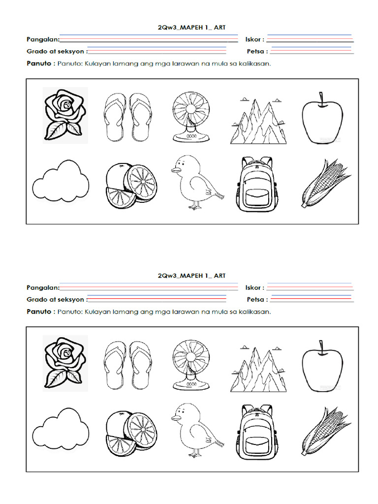 Q2 W3 Mapeh (Art) As | PDF