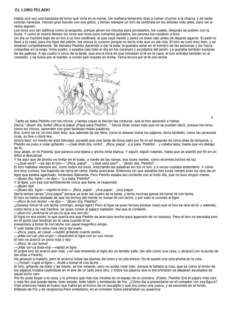 El Loro Pelado | PDF