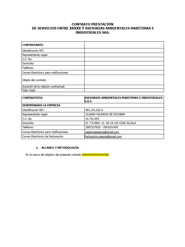Modelo de Contrato para Clientes | PDF | Derecho laboral | Business