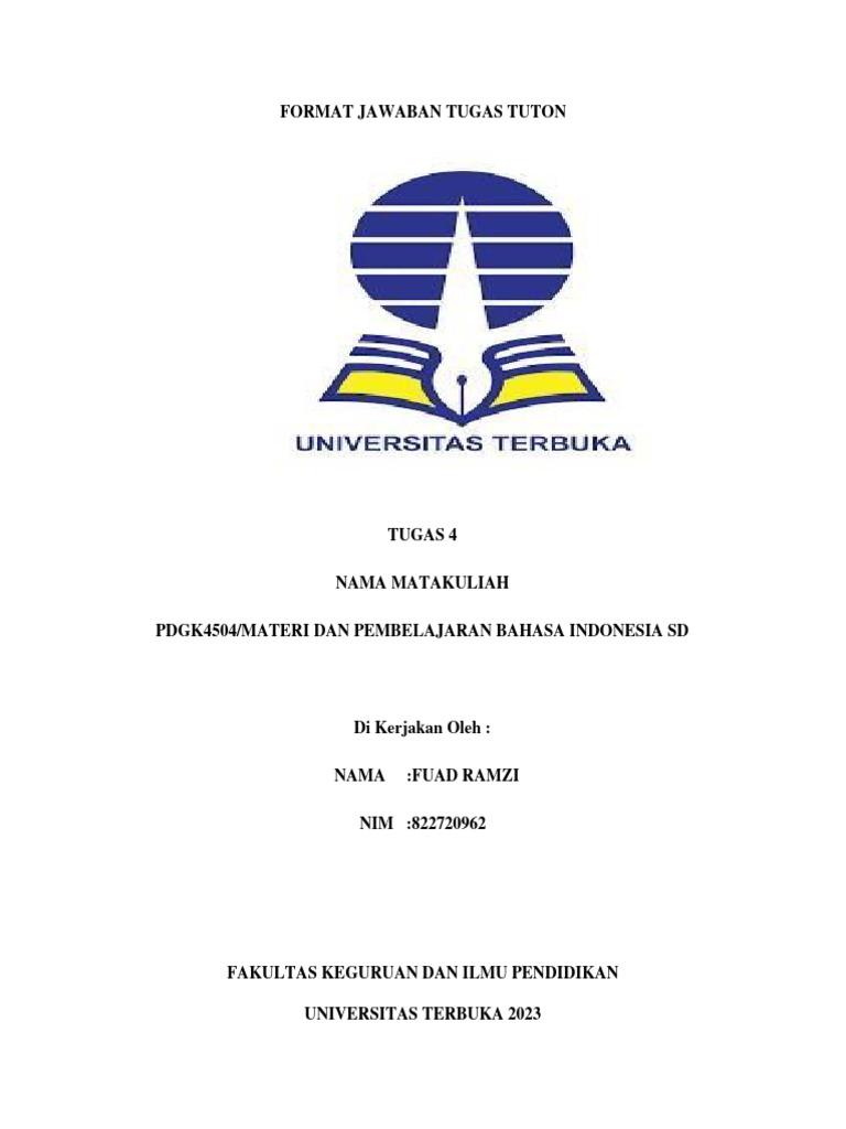 Format Jawaban Tuton Fuad Ramzi | PDF