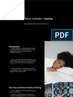 The Power of Positive Thinking | PDF | Optimism | Mindset