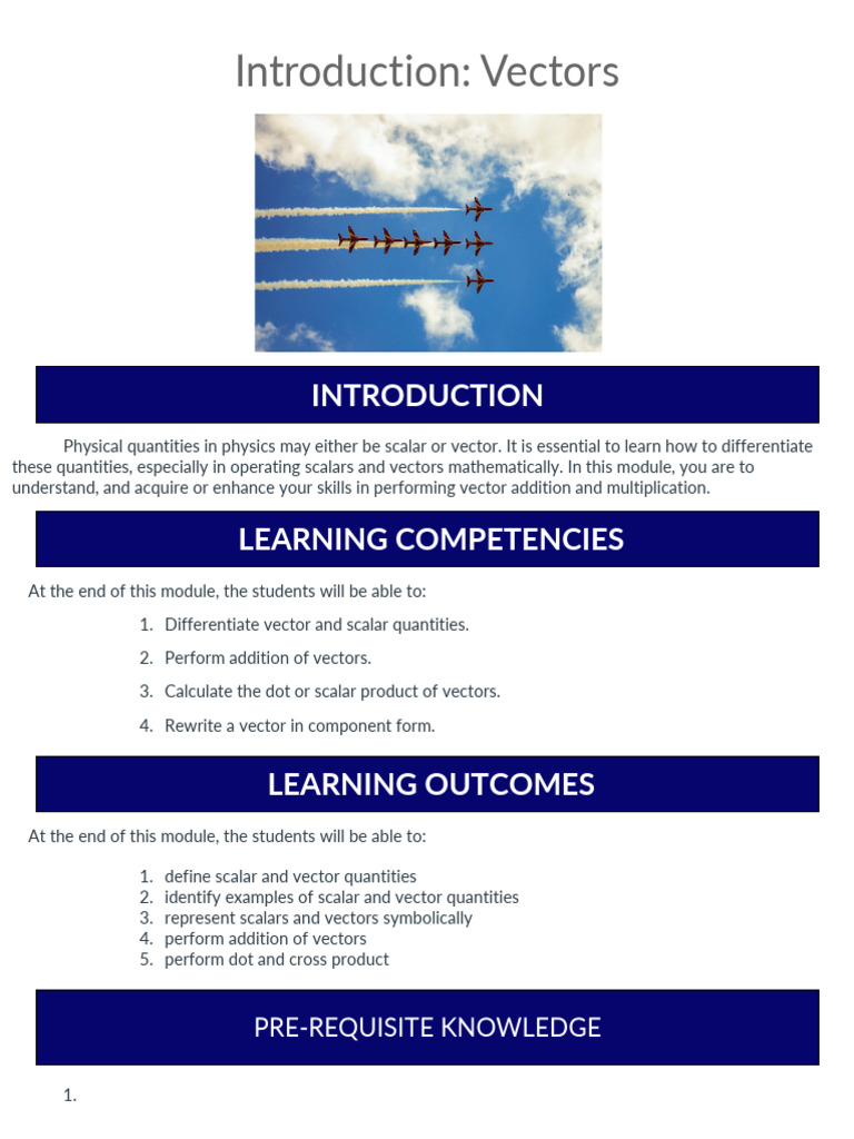 Phys 01 Chapter 1 Pdf Euclidean Vector Cartesian Coordinate System