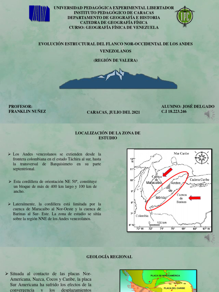 Evolucion Flanco NorOccidental de los Andes | PDF | Andes | Falla ...
