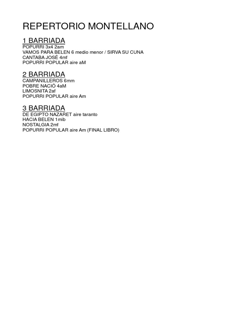 Repertorio Montellano | PDF | María, madre de Jesús | Navidad