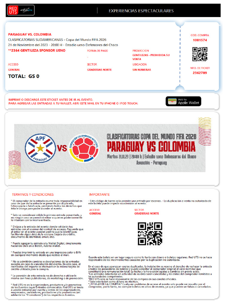 Eticket 2362789 | PDF