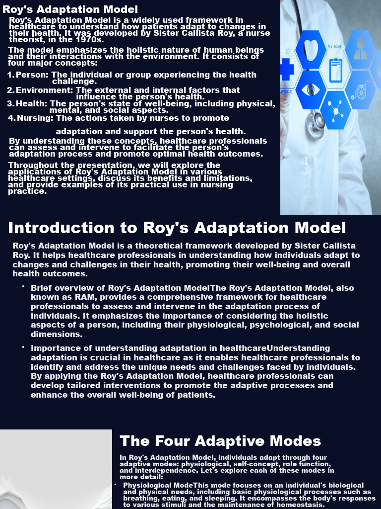Roys Adaptation Model | PDF | Health Care | Self Concept