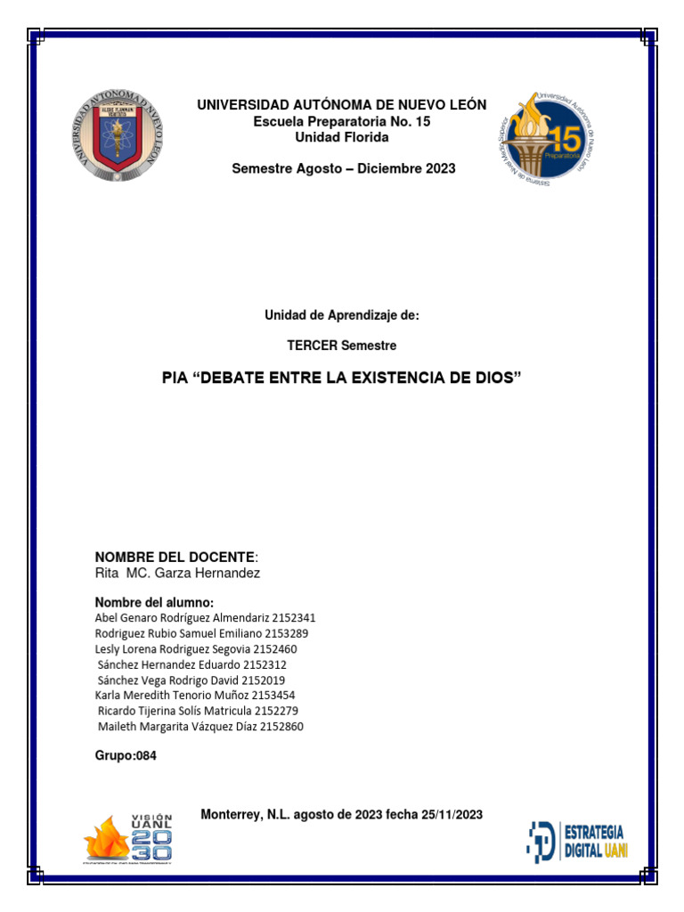 Pia de Filosofia | PDF | Existencia de dios | Immanuel Kant