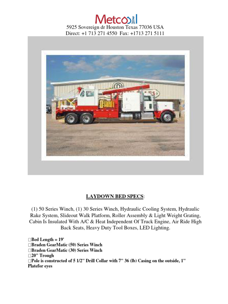 Peterbilt Truck Pickup&Laydown | PDF | Truck | Axle