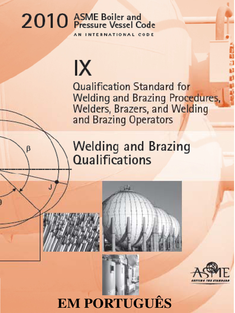 Asme Ix 2010 Portugues | PDF | Liga | Caldeira