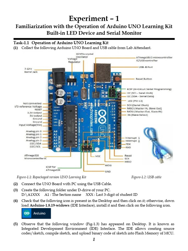 Expt 1 | PDF | Arduino | Computing