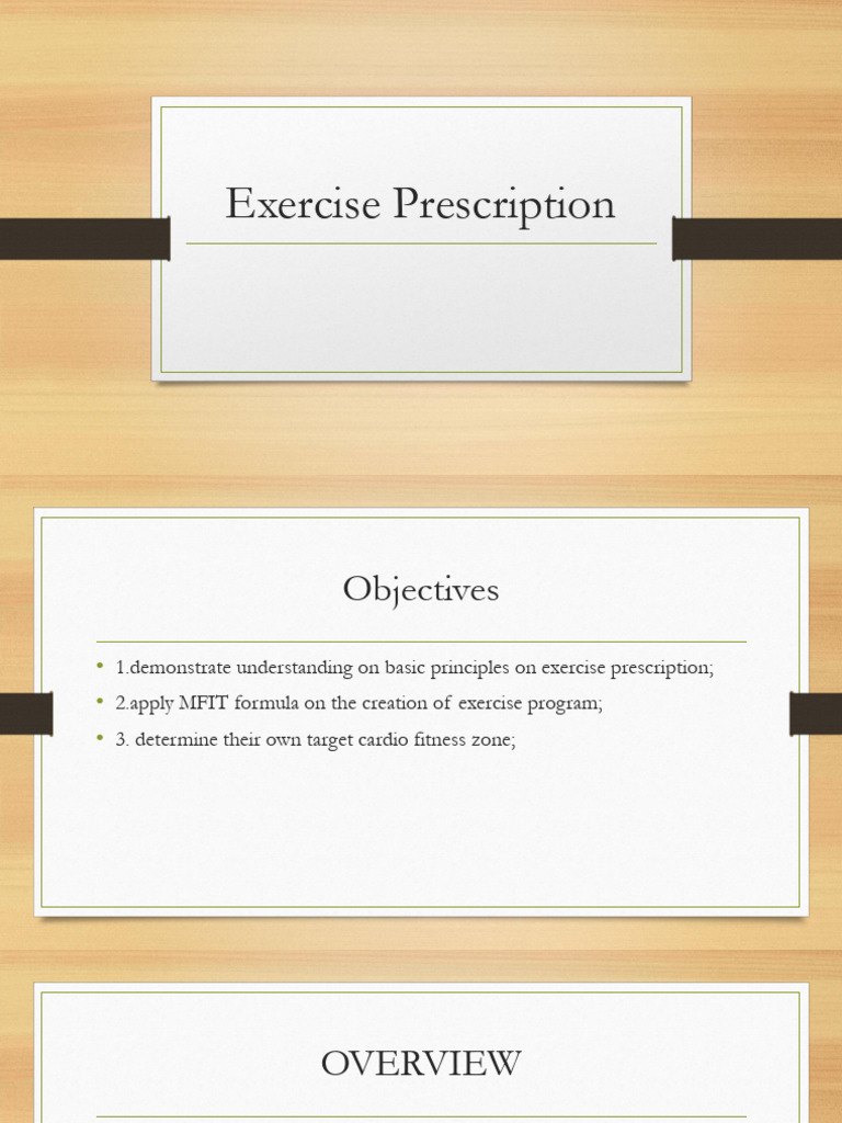Exercise Prescription | PDF | Physical Fitness | Social Programs