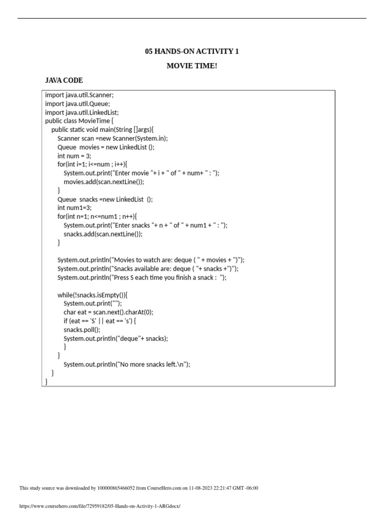 05 Hands On Activity 1 ARG | PDF | Computers | Technology & Engineering