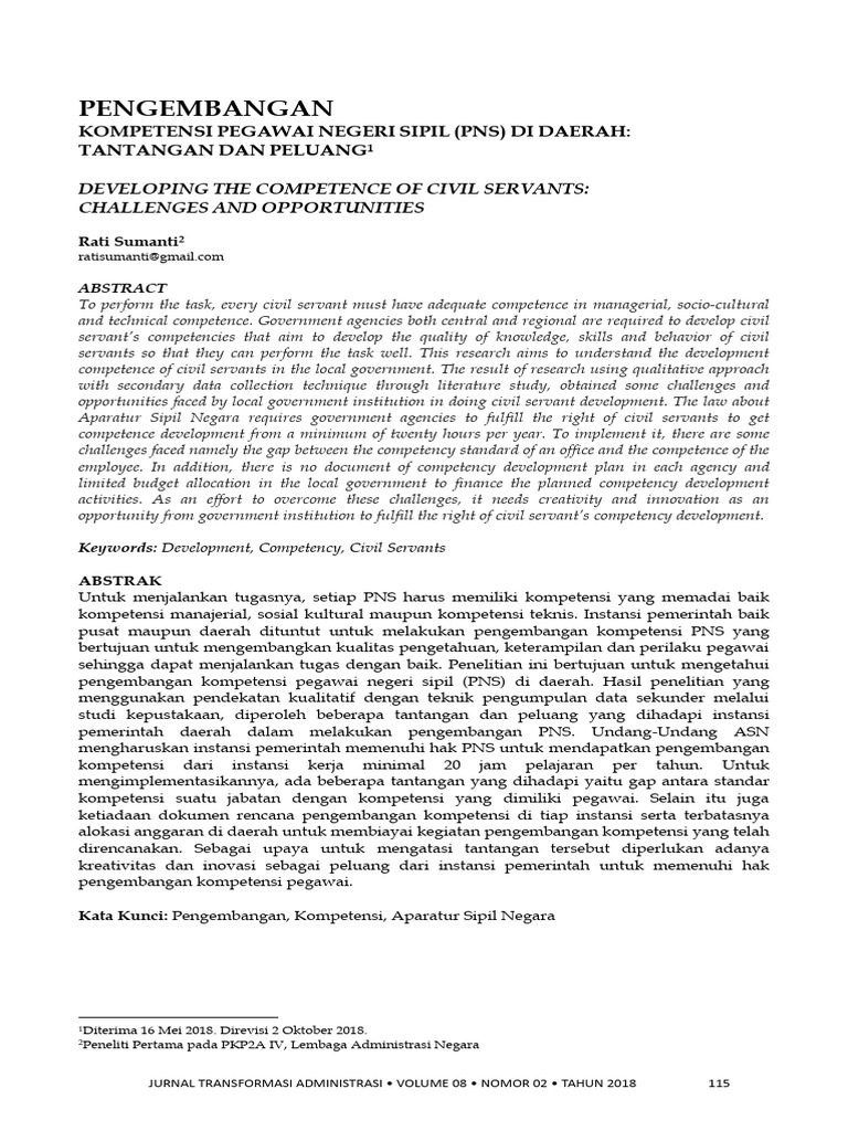 admin,+Rati+Sumanti Jta Vol8 No2 2018 | PDF | Government | Cognition