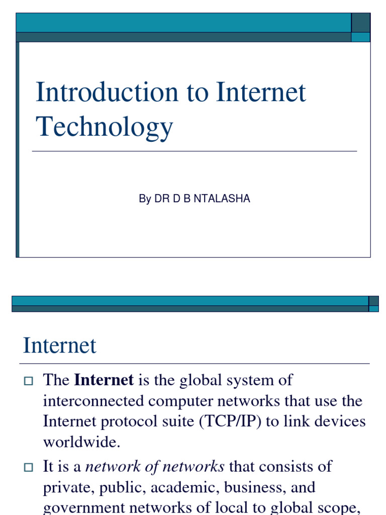 Internet | PDF | Transmission Control Protocol | Internet Protocol Suite