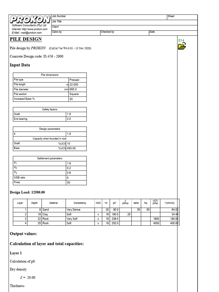Pile Design | PDF | Deep Foundation | Mechanical Engineering