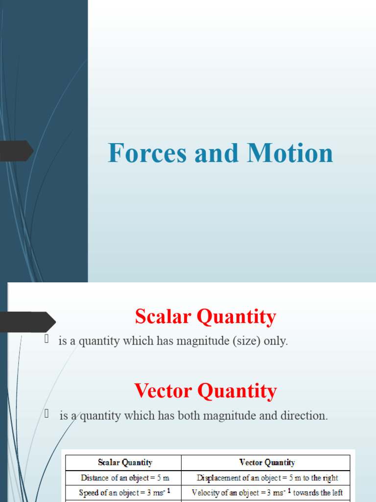 Scalar and Vector, Linear Motion | PDF | Velocity | Acceleration