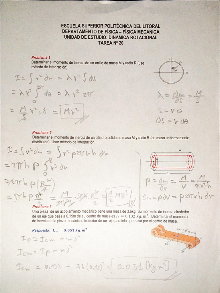 Tarea 20 Física Mecanica | PDF