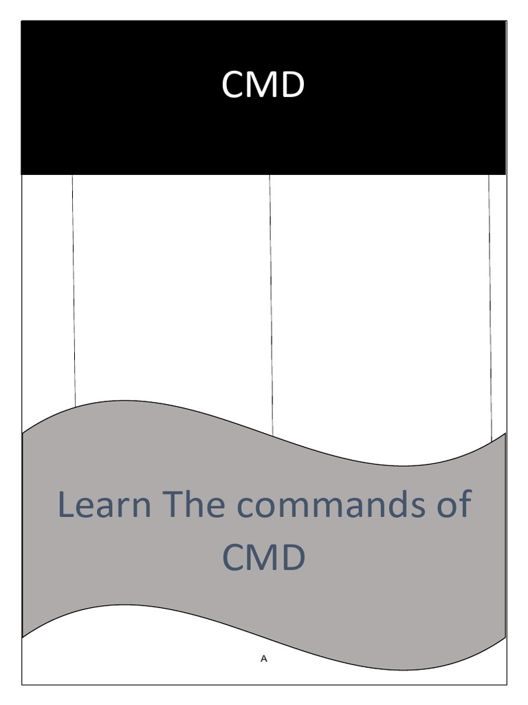 Learn The Commands of CMD | PDF | Computer File | Command Line Interface
