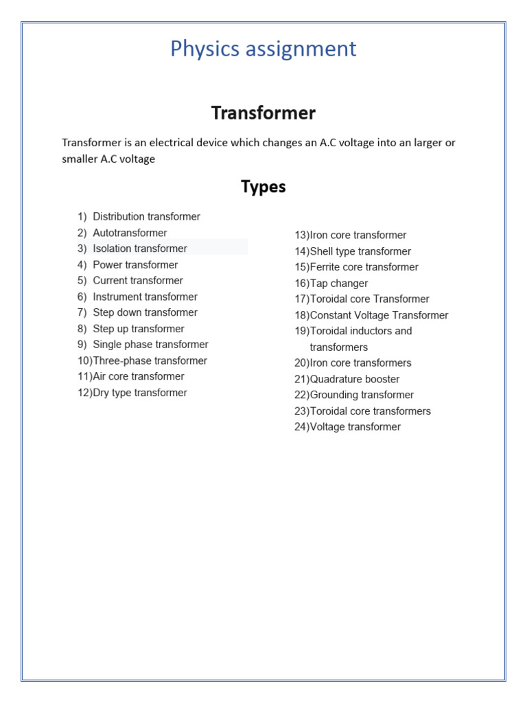 Transformer | PDF | Transformer | Alternating Current
