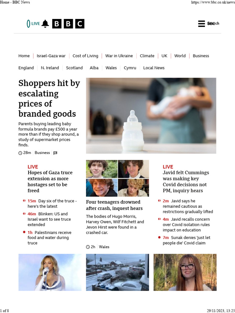 Home - BBC News | PDF | Cost Of Living | Bbc