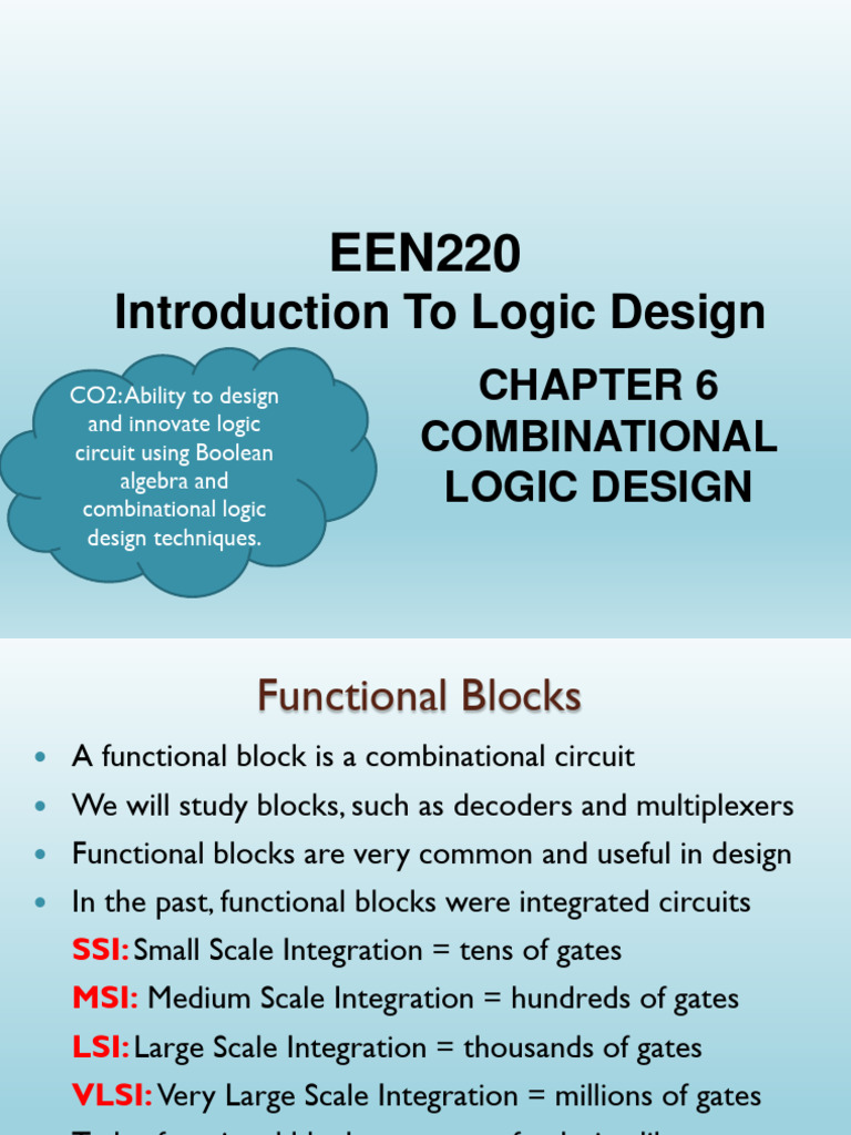 Chapter 6 Combinational Logic - Mod-3 | PDF | Electrical Engineering | Electrical Circuits