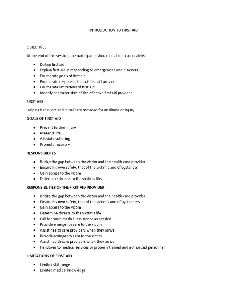 First Aid | PDF | Hyperthermia | Wound