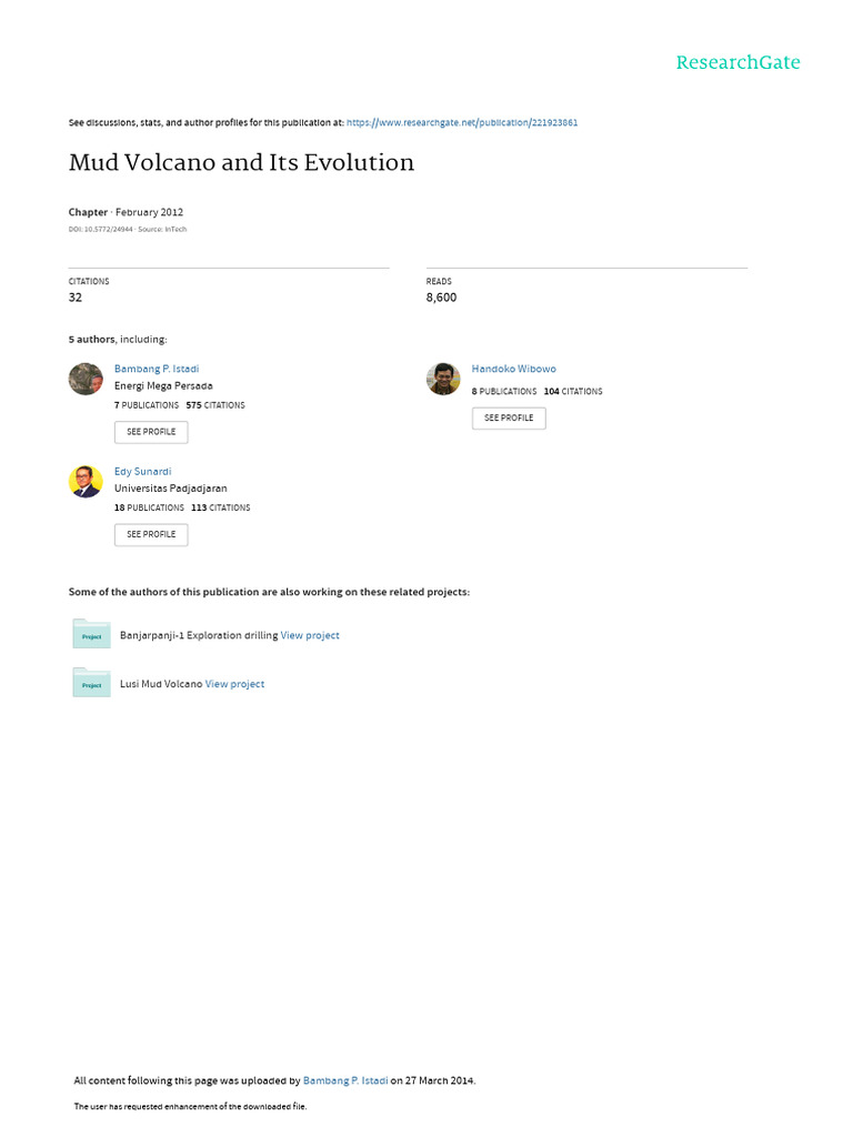 History of Mud Volcano | PDF | Earthquakes | Sedimentary Rock