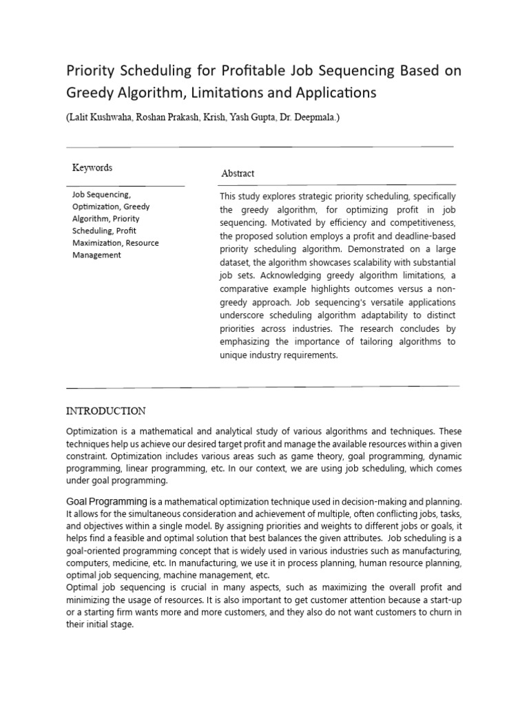 Final Report Optimization | PDF | Scheduling (Computing) | Program ... Final Report Optimization | PDF | Scheduling (Computing) | Program ...