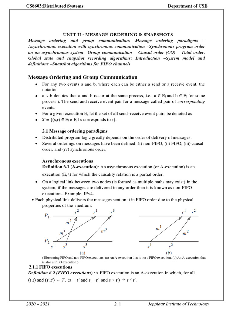 Message Ordering and Group Communication | PDF | Distributed Computing ...