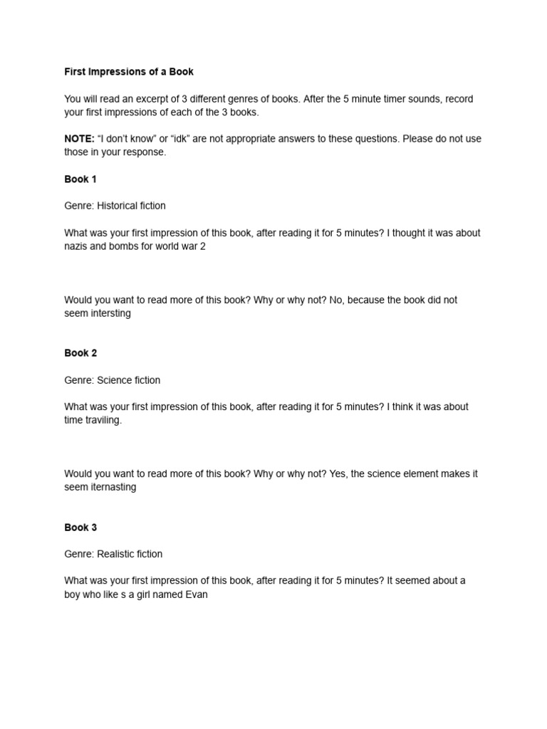 First Impression of A Book Submission | PDF | Philosophy | Mystery ...