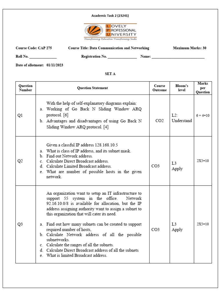 A86323836 - 11002 - 13 - 2023 - Ca2 Cap 275 D2321 | PDF | Ip Address | Telecommunications