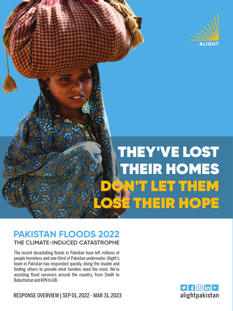 Alight Response Pakistan Floods 2022 - Two Pager - Oct 01, 2022 - Mar ...