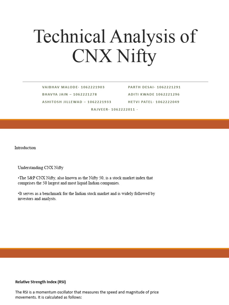 Technical Analysis of CNX Nifty | PDF | Financial Accounting | Financial Economics