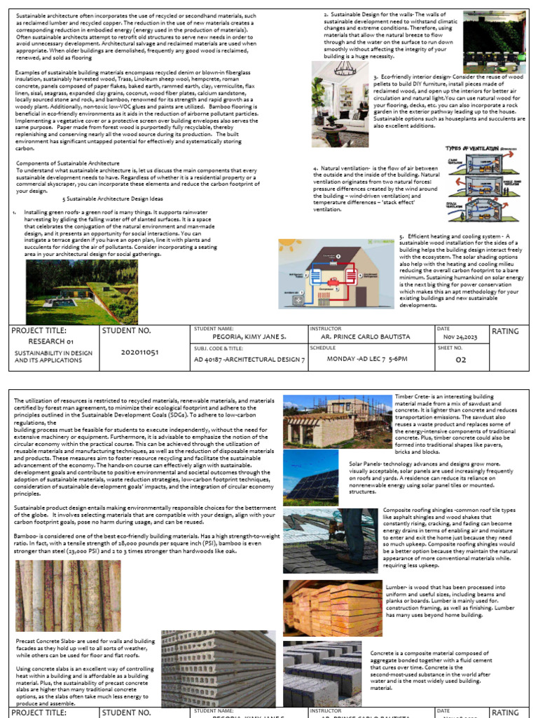QW 1 | PDF | Sustainable Architecture | Concrete