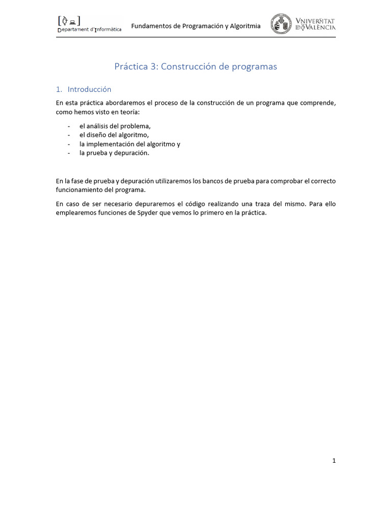 P3 Construccion de Programas | PDF | Algoritmos | Programa de computadora