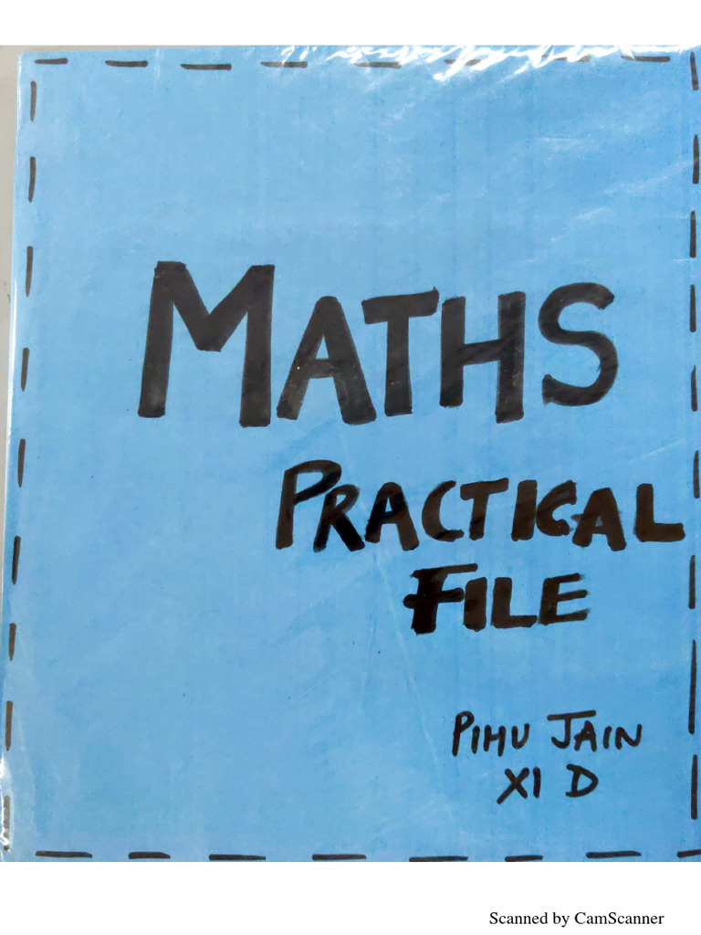 Xi Maths Activity File (Pihu Jain Class Xi, CRPF School, Rohini, Delhi) | PDF